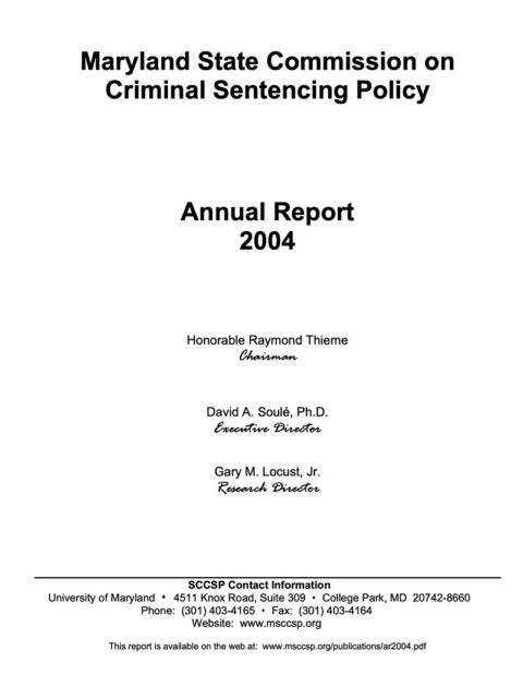 Annual Reports Archive | Maryland State Commission on Criminal ...